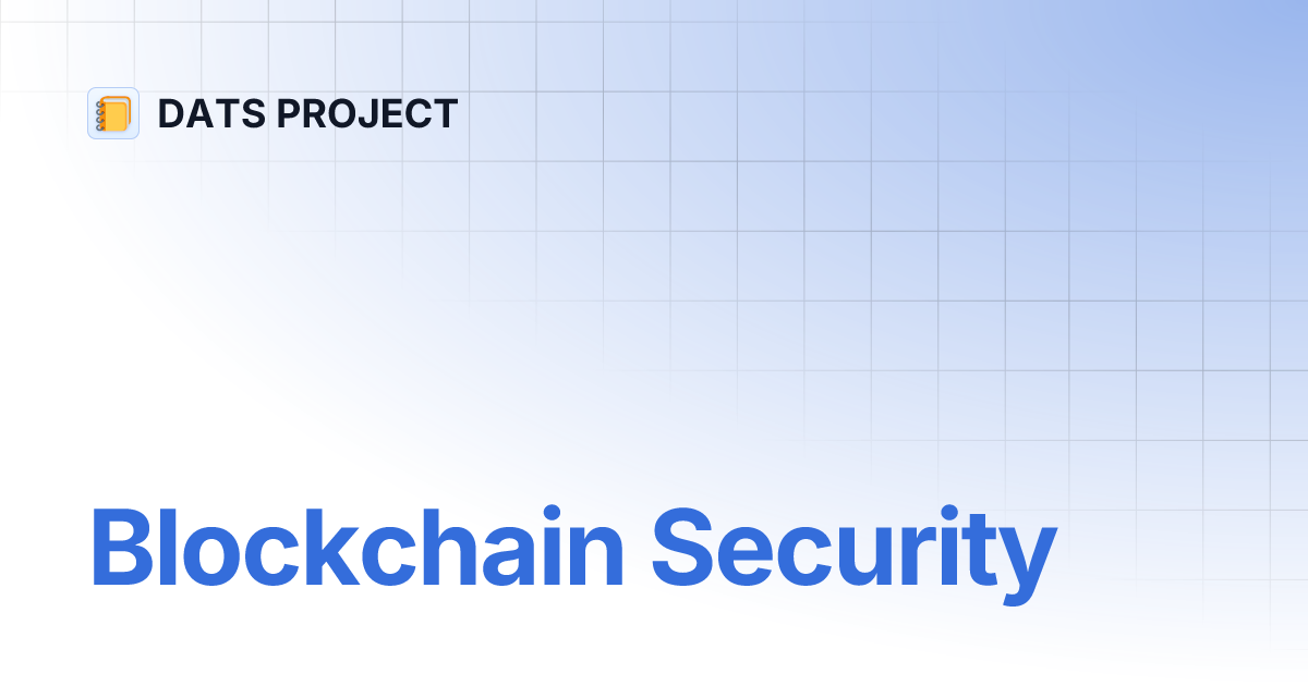 Blockchain Security | DATS PROJECT
